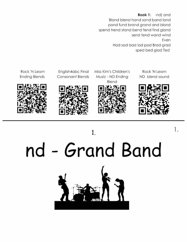 Games and Activities for Teaching Ending Blends Aligned with Multiple ...